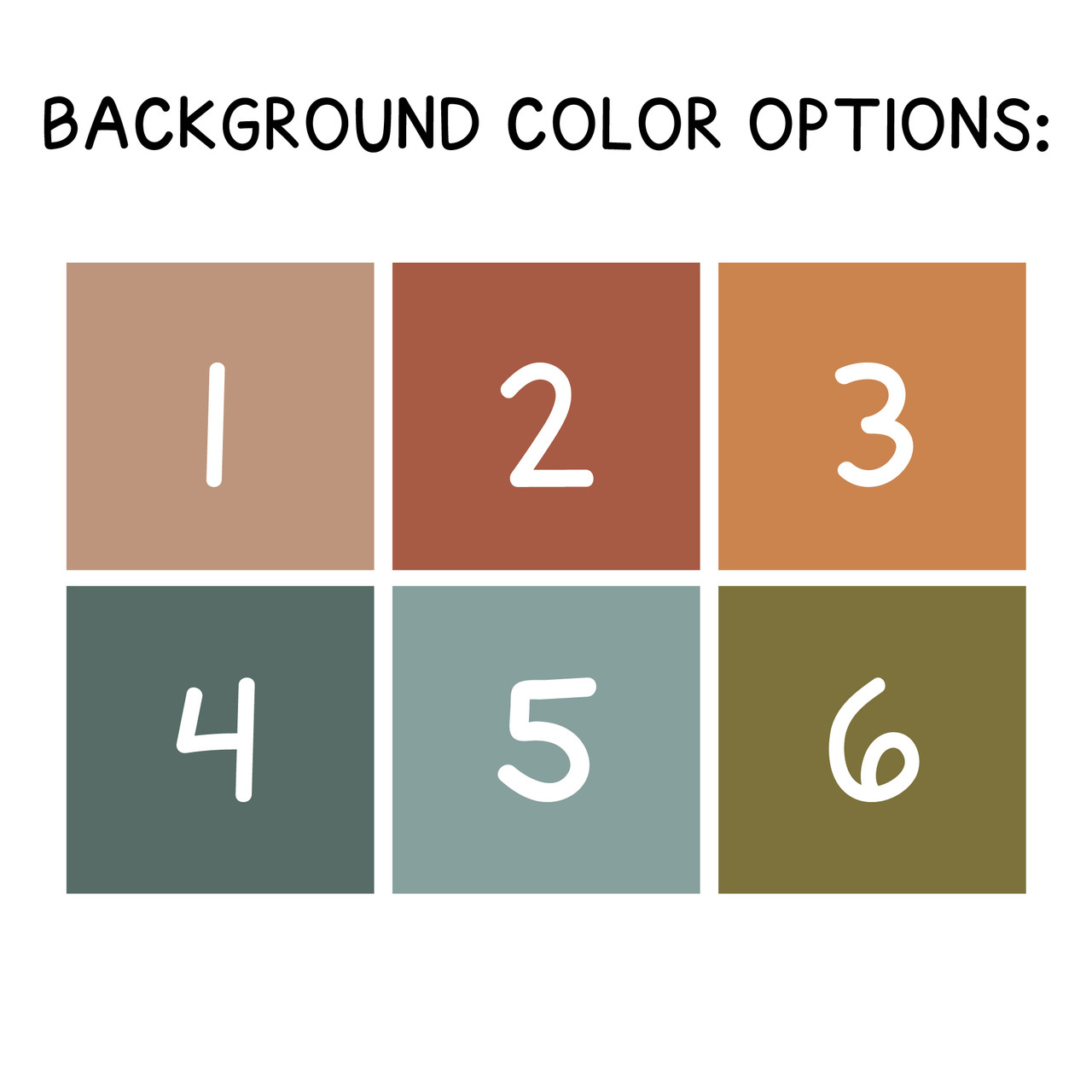Earth Tones Mini Calendar Whiteboard Callout Clings