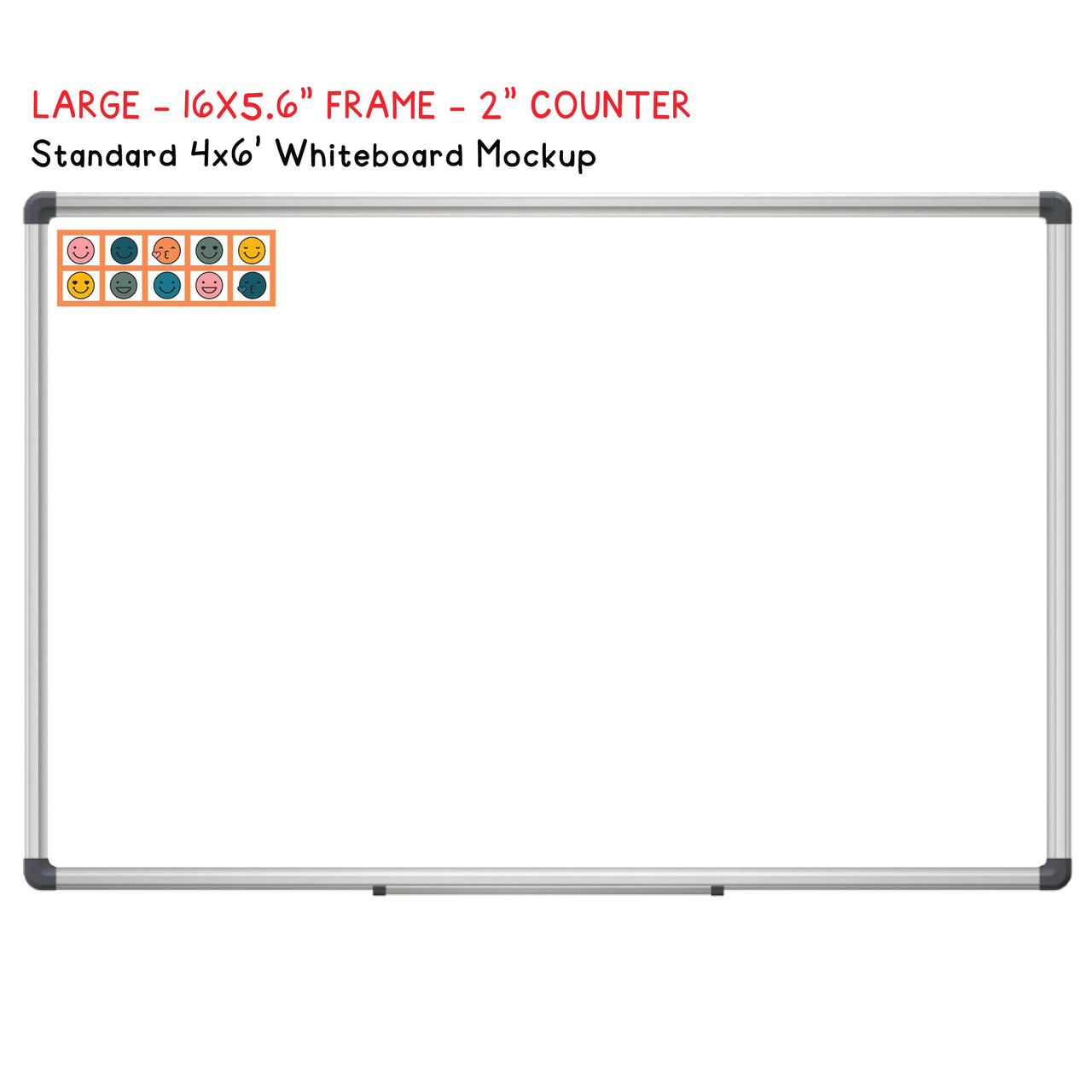 Retro Brights Ten Frame Whiteboard Cling + Counters