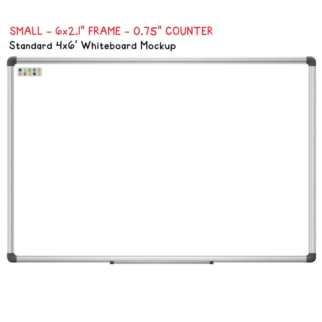 Totally Custom Ten Frame Whiteboard Cling + Counters