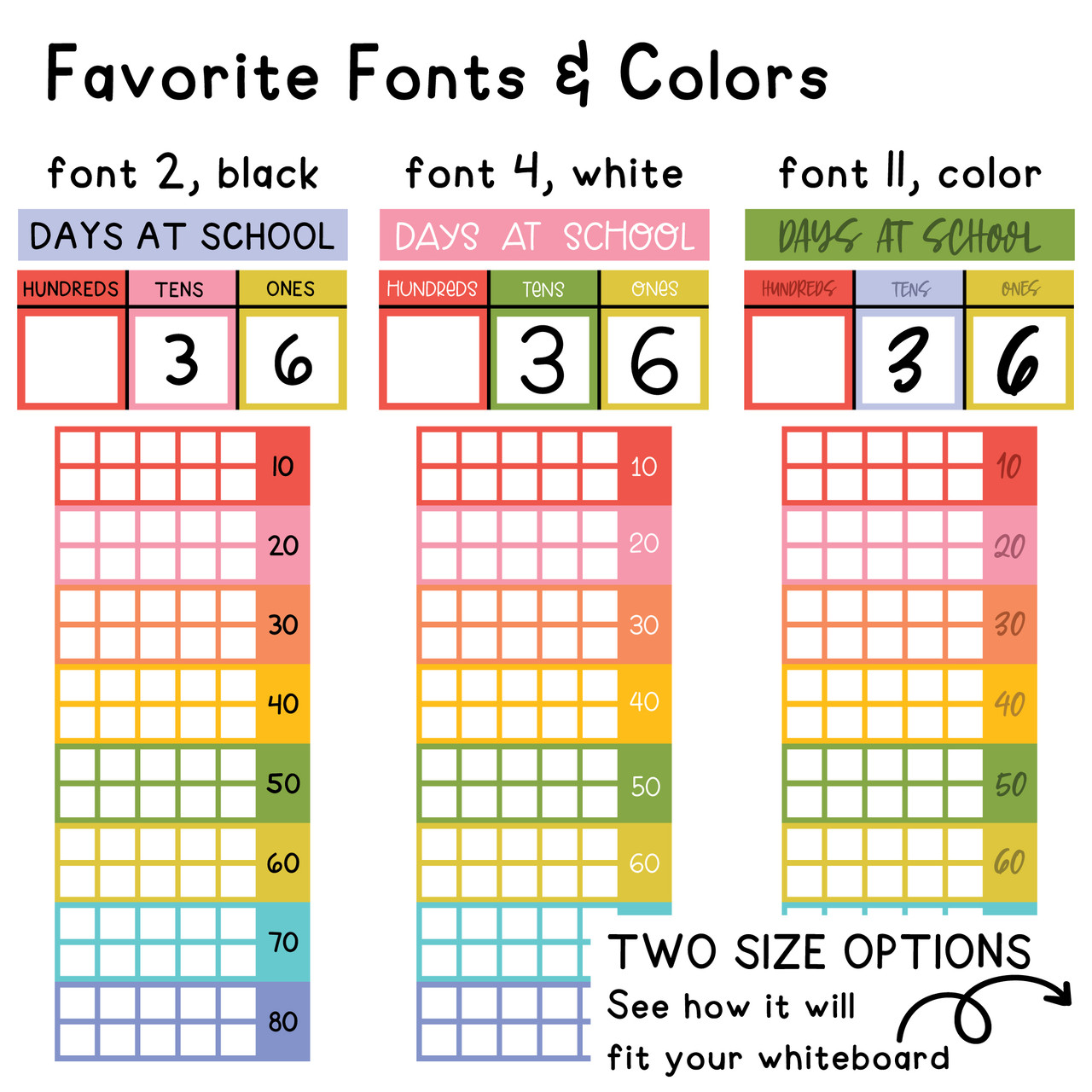 Bright Minds Days at School Ten Frame Whiteboard Clings + Counters ...