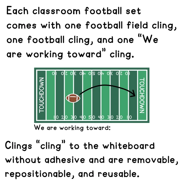 Let's Grow Together Classroom Reward System Cling for the Whiteboard