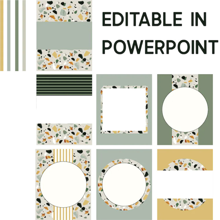 Modern Terrazzo Classroom Binder Covers and Spines – Printable & Editable