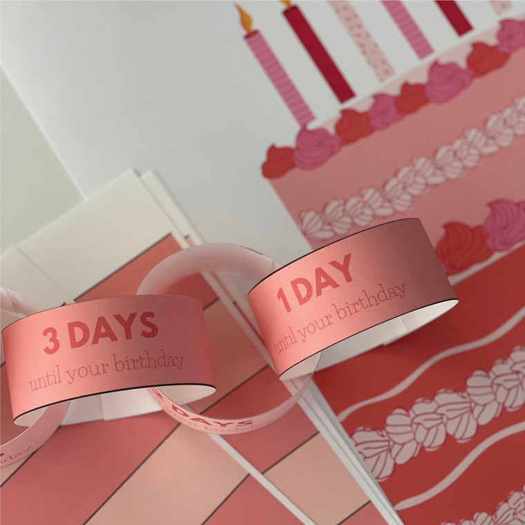 Printable Birthday Countdown Poster & Paper Chain