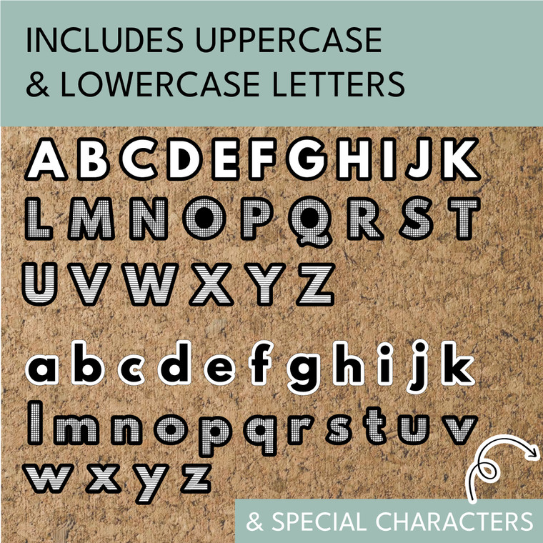 Customizable Bulletin Board Letters Canva Template