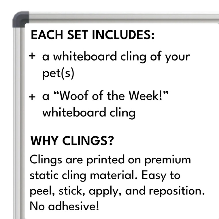 Woof of the Week Whiteboard Clings