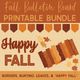 Happy Fall Bulletin Board Bundle - Printable PDF