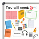 You Will Need School Supply Visual Cue Whiteboard Clings