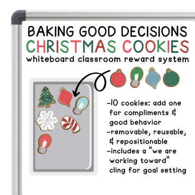 Christmas Baking Good Decisions Classroom Reward System Cling for the ...