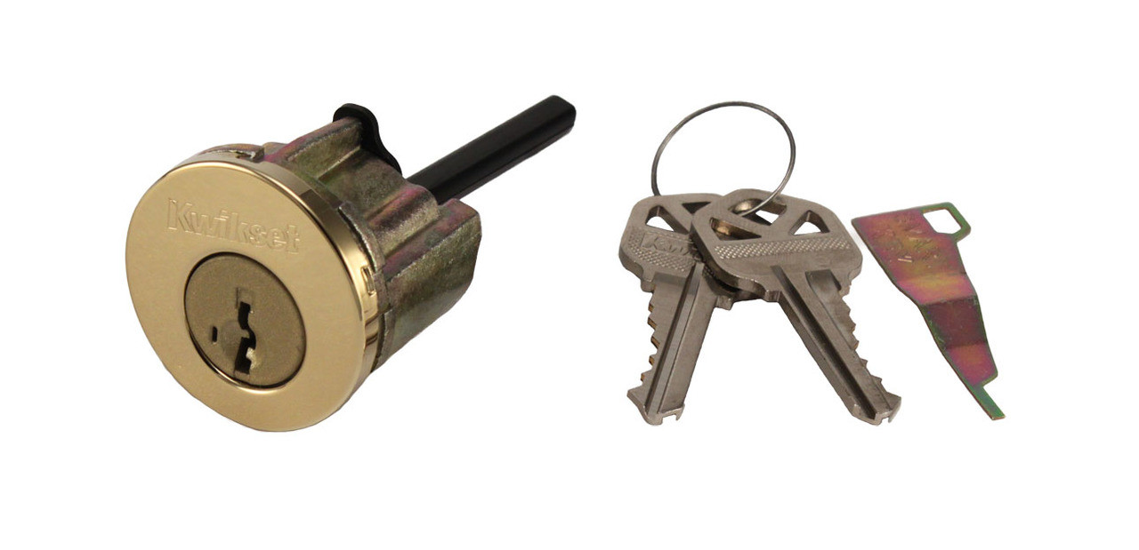 Kwikset Smart Key Single Cylinder 780 980 993 800 Series Deadbolt Cylinder Lifetime Polished Brass 83326