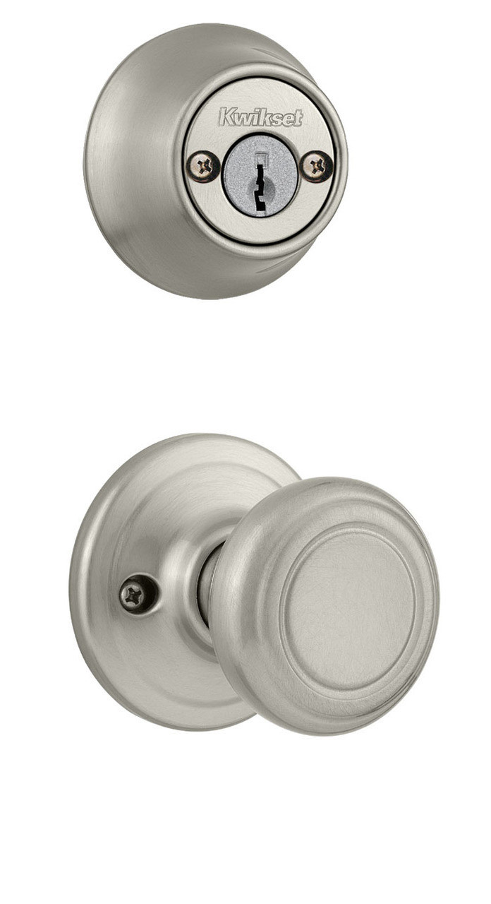 Kwikset / 605 Double Cylinder Interior Trim Pack / Cameron Knob - Door ...