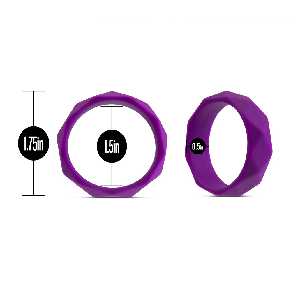 Buy the Wellness Geo Silicone C-Ring Erection Enhancer cockring love ...