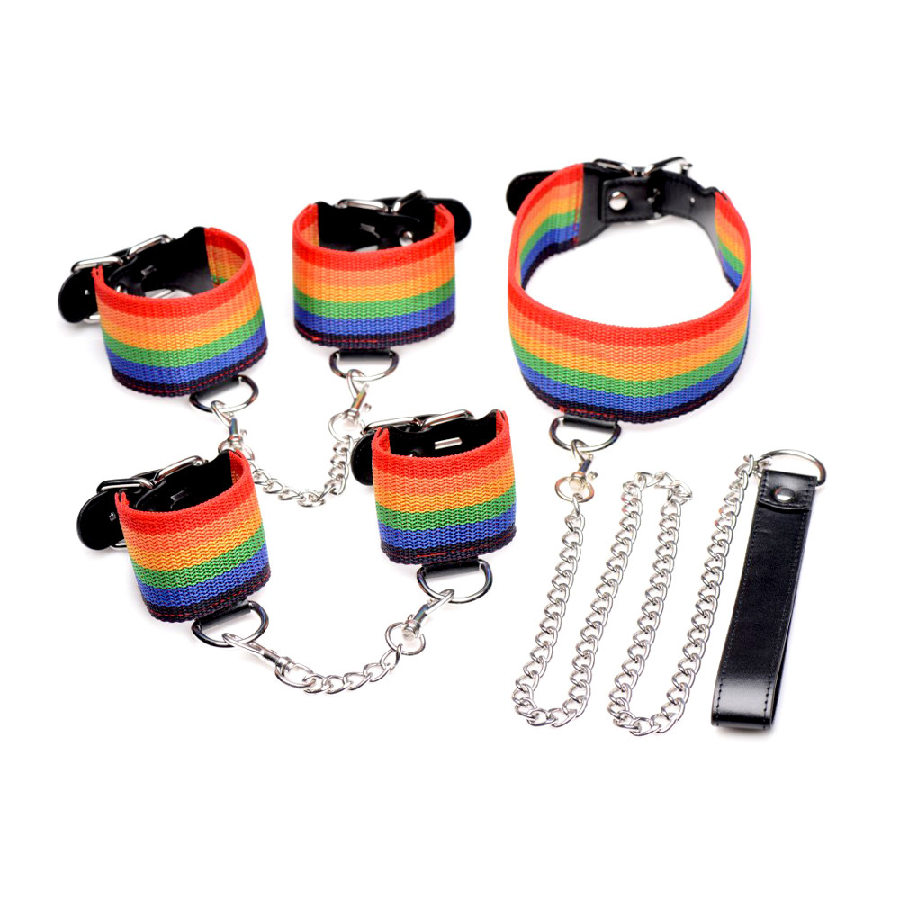 Buy the Faux Leather Complete Frog-Tie Locking Adjustable Kneeling ...