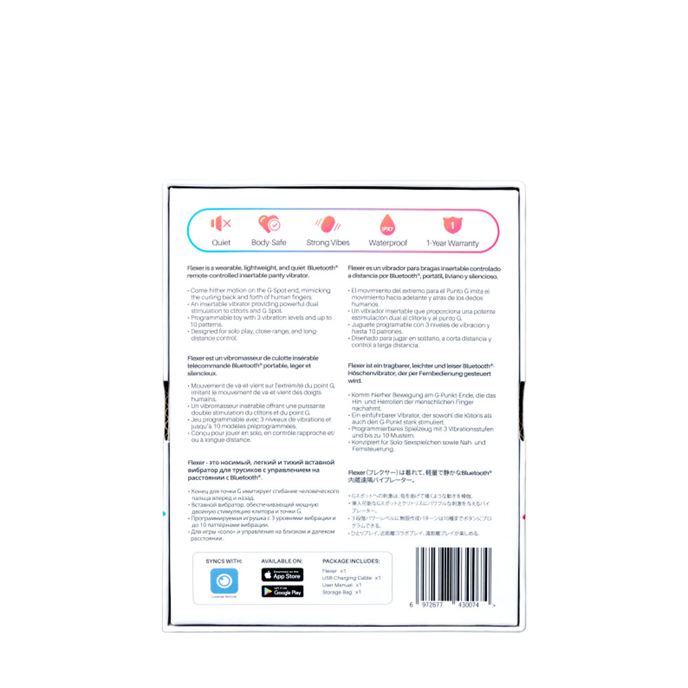 Buy the Flexer 13-function App-Controlled Bluetooth Rechargeable Silicone G-Spot & Clitoral ...