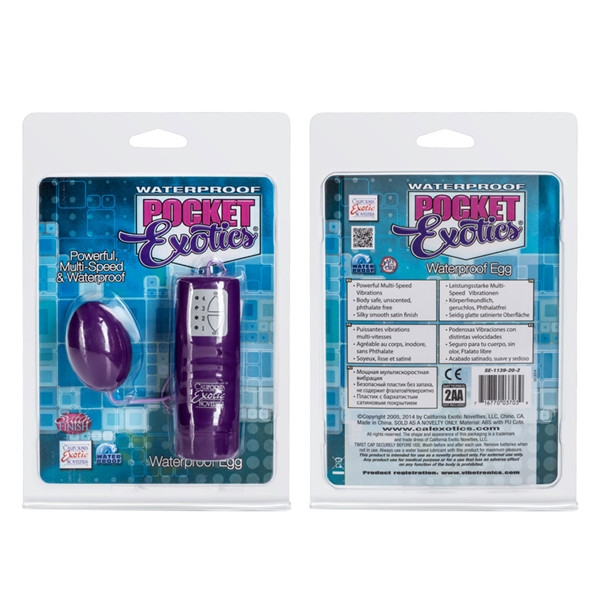 Buy the Pocket Exotics 4-function Egg Vibe in Purple - CalExotics Cal ...