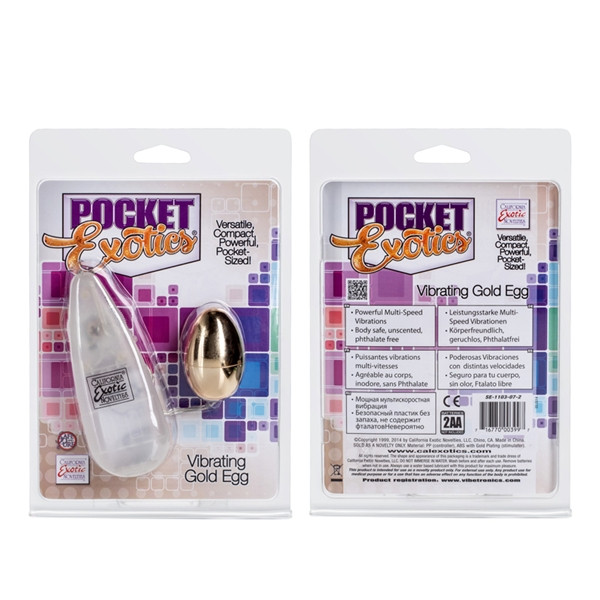 Pocket Exotics Vibrating Golden Egg - Dallas Novelty - Online Sex Toys ...
