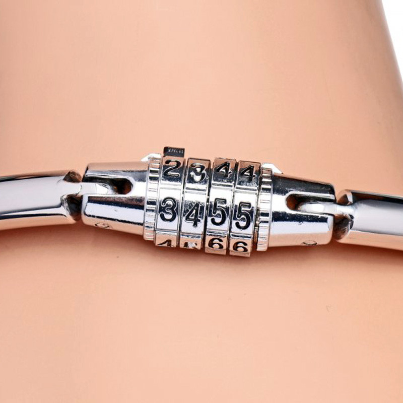 Buy the Stainless Steel Slim Slave Collar with Combination Lock - XR ...