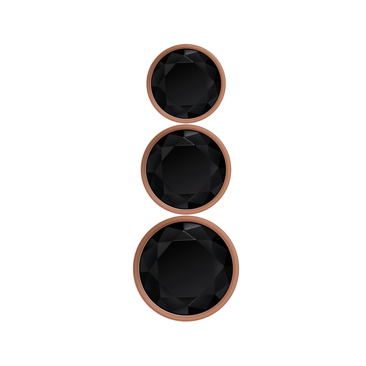 Buy the Gender X Gold Digger 3-Piece Black Jeweled Rose Gold Aluminum ...