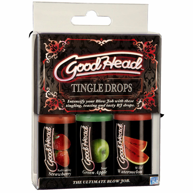 Buy the GoodHead Oral Sex Tingle Drops 3-piece Sampler Set - Doc Johnson