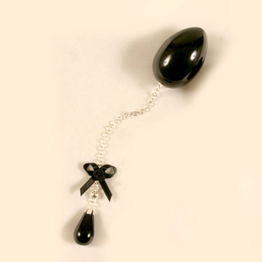 Buy the Unisex Gold Ring & Chain with 24mm Insertable Blue Orb - Sylvie ...