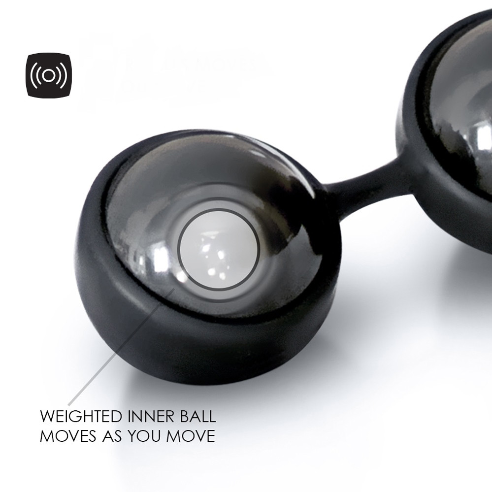 Buy the LUNA Beads Noir Classic Kegel Exercise duotone ben wa Ball ...