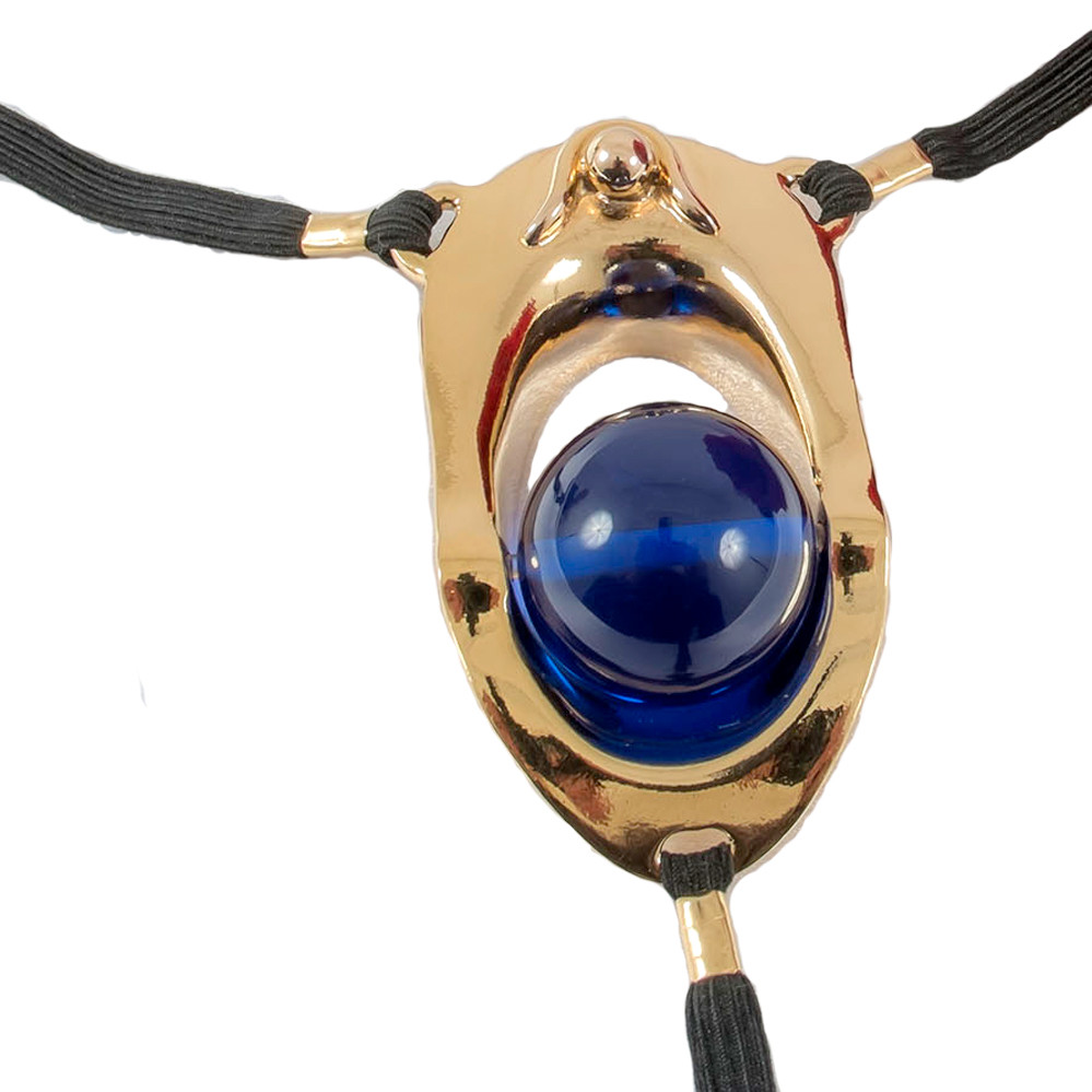 Buy the Sylvie Monthule Women's Sterling Silver Plated & Blue Jeweled ...