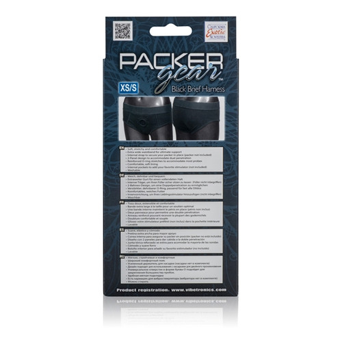 Buy the Packer Gear Black Brief Strap-On & FTM Packer Harness - Cal Exotics