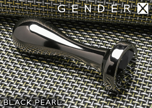 Buy the Gender X Black Pearl Aluminum Anal Plug with Black Gem ...