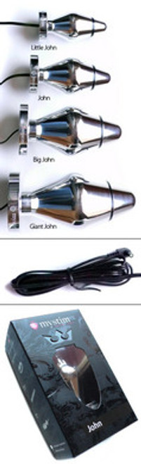 Mystim Giant John E Stim Electrosex Bi Polar Butt Plug Dallas Novelty