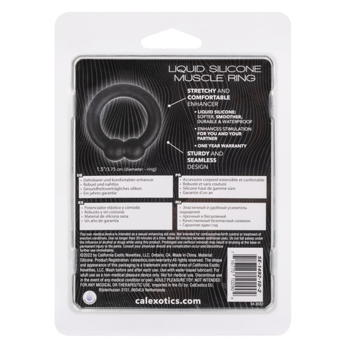 Buy the Alpha Liquid Silicone Muscle Ring Erection Enhancer in Black ...