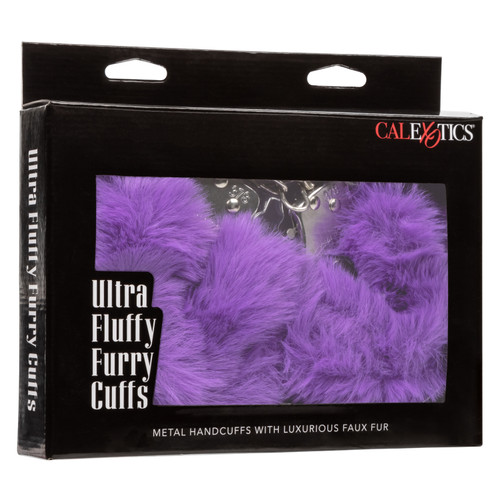 Buy the Ultra Fluffy Furry Handcuffs in Purple - CalExotics Cal Exotics ...