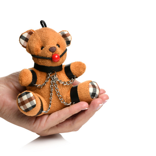 Buy The Gagged & Bondage Cuffed Teddy Bear Keychain - XR Brands Master ...