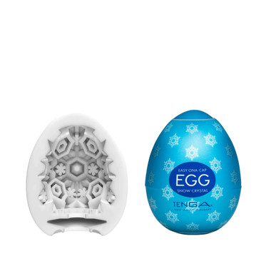 Buy the Easy Ona Cap Egg Snow Crystal Stroker Male Masturbator with ...