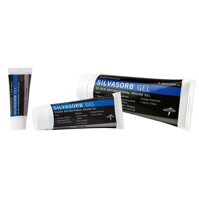 Medline Silvasorb - Hydrogel Silver Antimicrobial Wound Gel