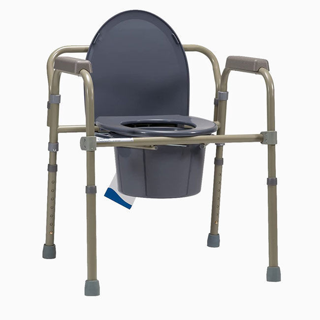 Folding Bedside Commode, 3 in 1 Bedside Commode
