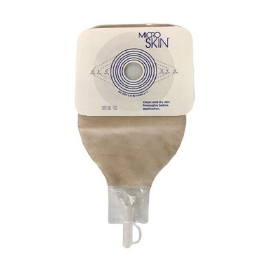 Cymed MicroSkin - 11" Drainable One-piece Urostomy Bag (Cut to Fit)