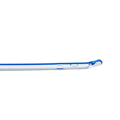 Coloplast Self-Cath - 16" Coude Catheter, Olive Tip with Guide Stripe