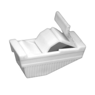 Urocare - Two Position White Plastic Tube Clamp