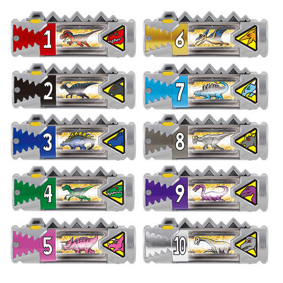 Zyuden Sentai Kyoryuger Giga Gaburivolver 10 Zyudenchi Set -MEMORIAL ...
