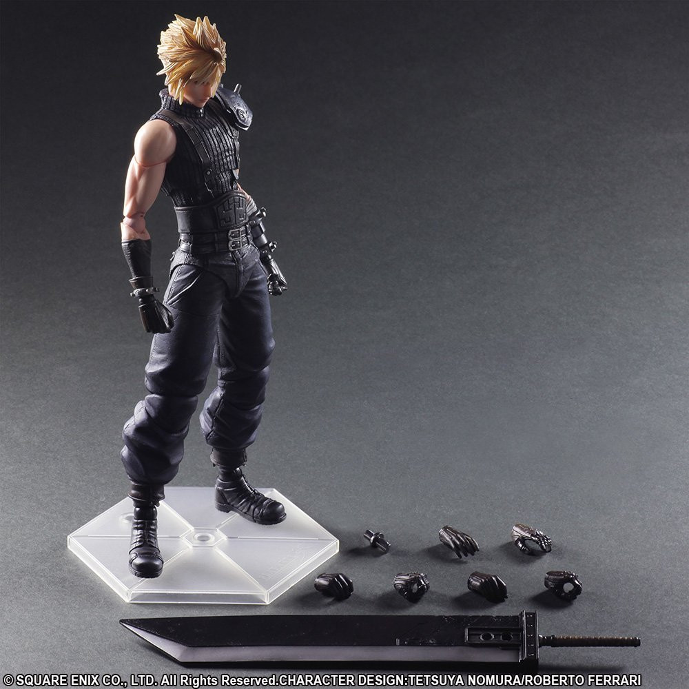Square Enix Final Fantasy VII Remake Play Arts Kai No.1 Cloud Strife ...