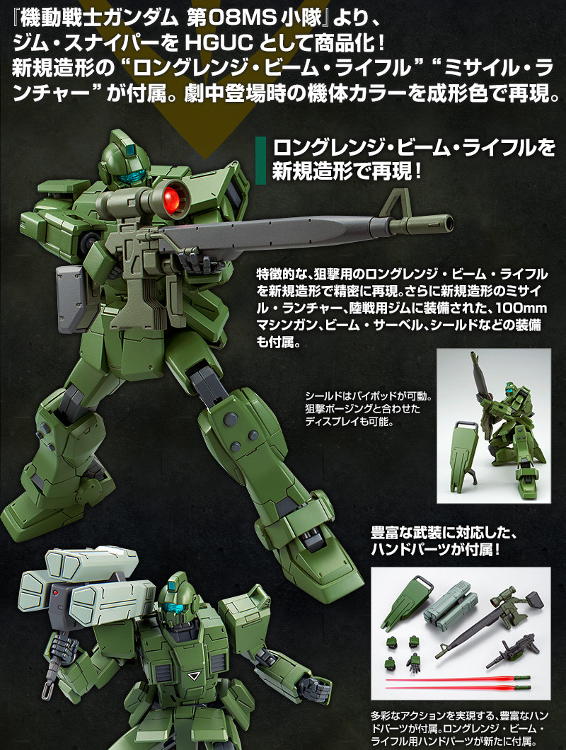 HGUC 1/144 GM Sniper Plastic Model Kit