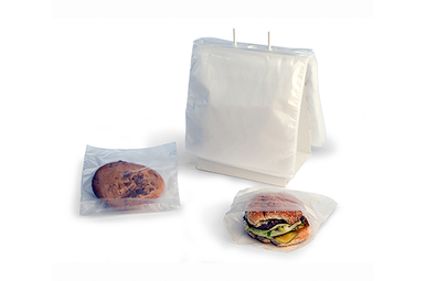 Saddle Pack Deli Bags, Flip Top, Clear, High-Density 14 Mic - PolyPro Packaging