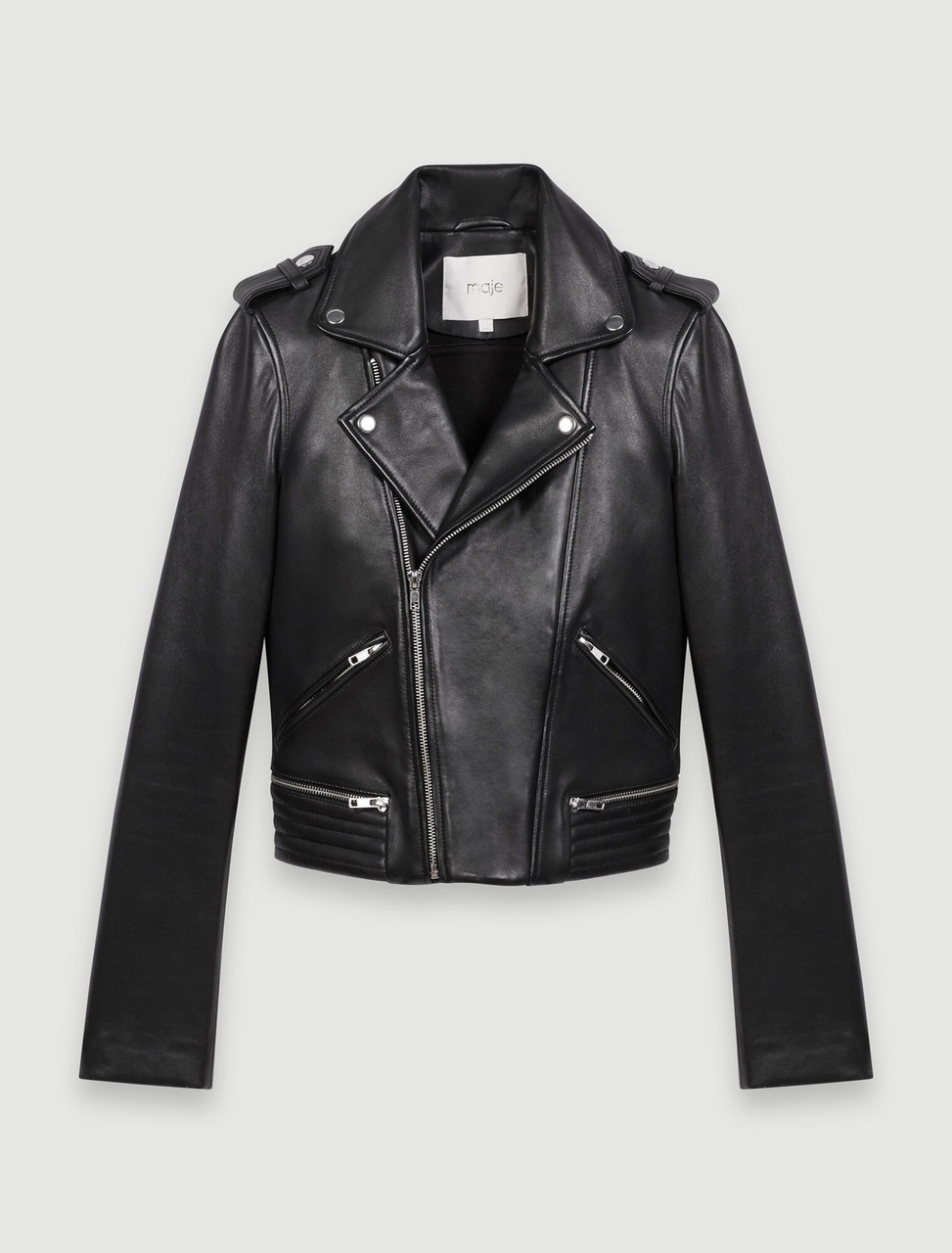 Basaltm Leather Jacket | Maje