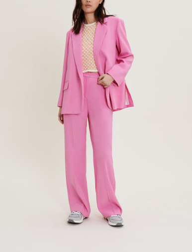 Loose fitting floaty suit jacket Pink | Maje