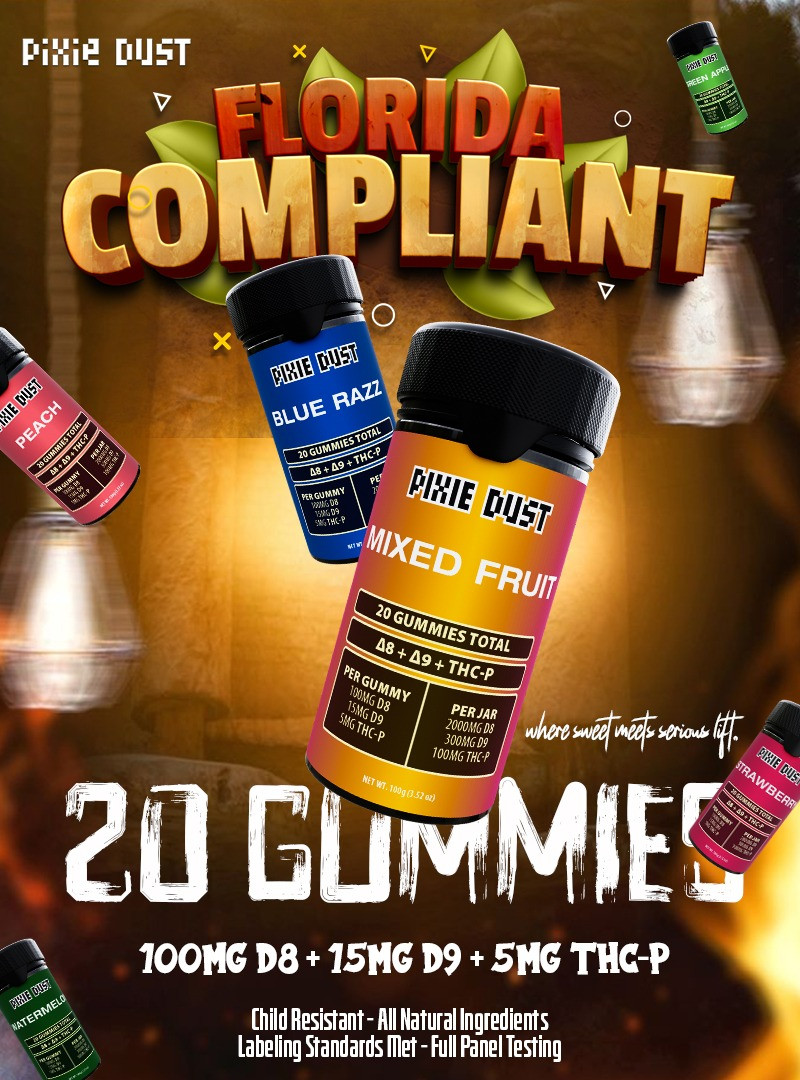 Pixie Dust FL COMPLAINT 10ct gummy 1200mg