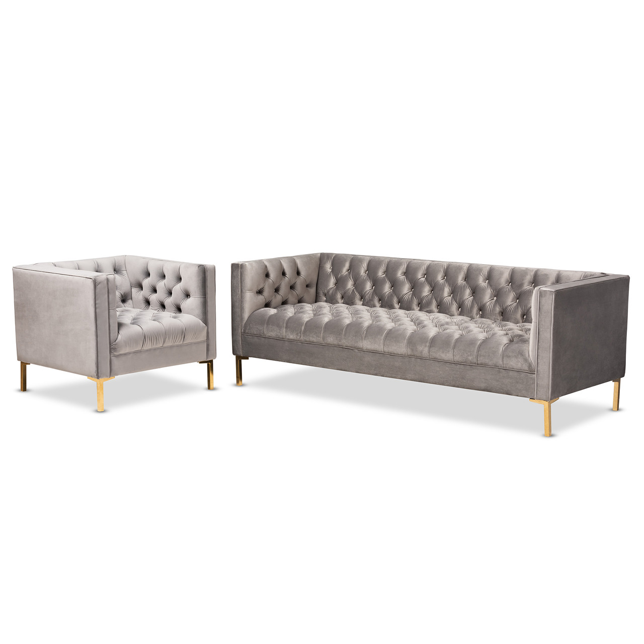 Baxton studio zanetta luxe and glamour navy velvet upholstered gold finished lounge chair store