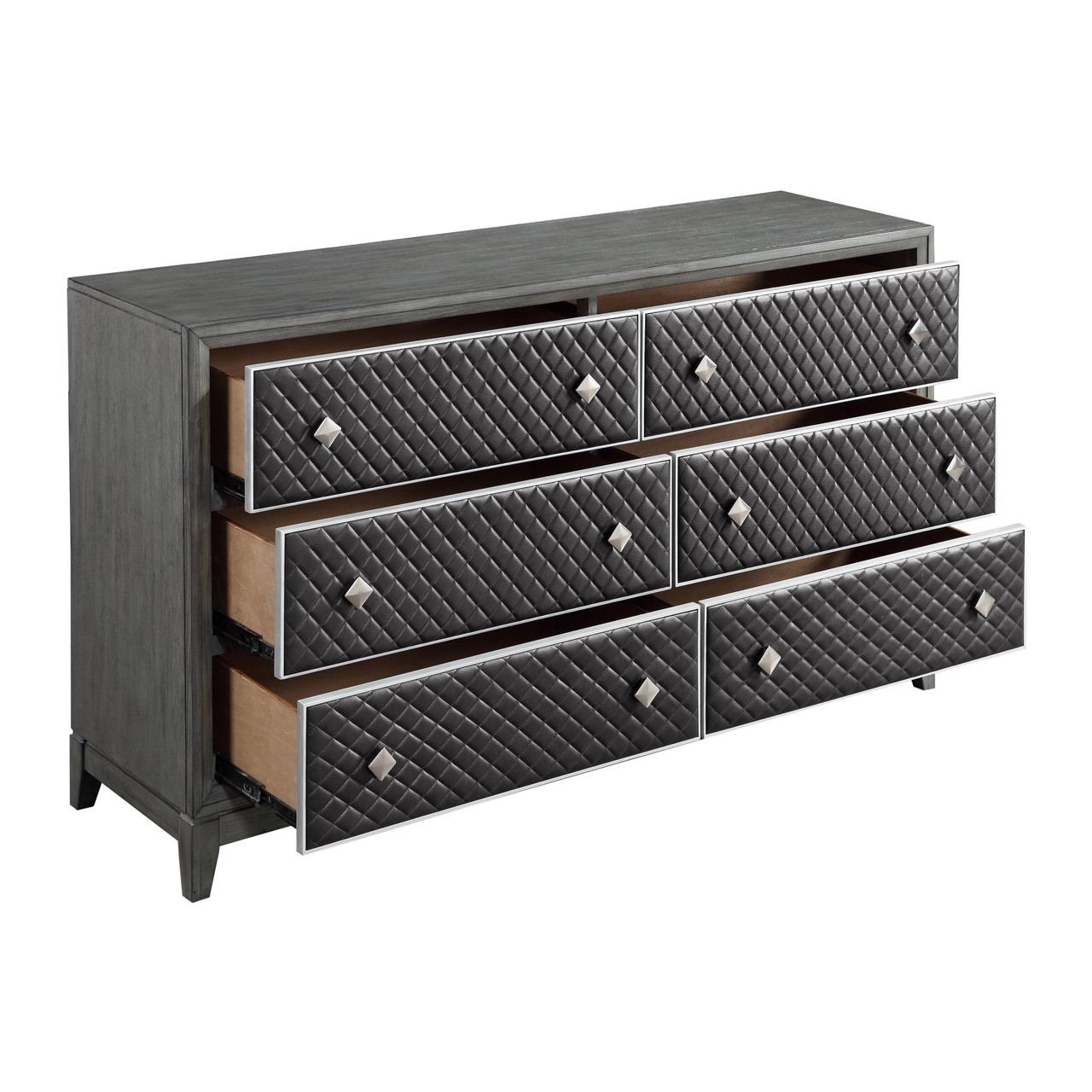 Homelegance West End Collection Dresser in Wire-Brush Gray - DealBeds.com