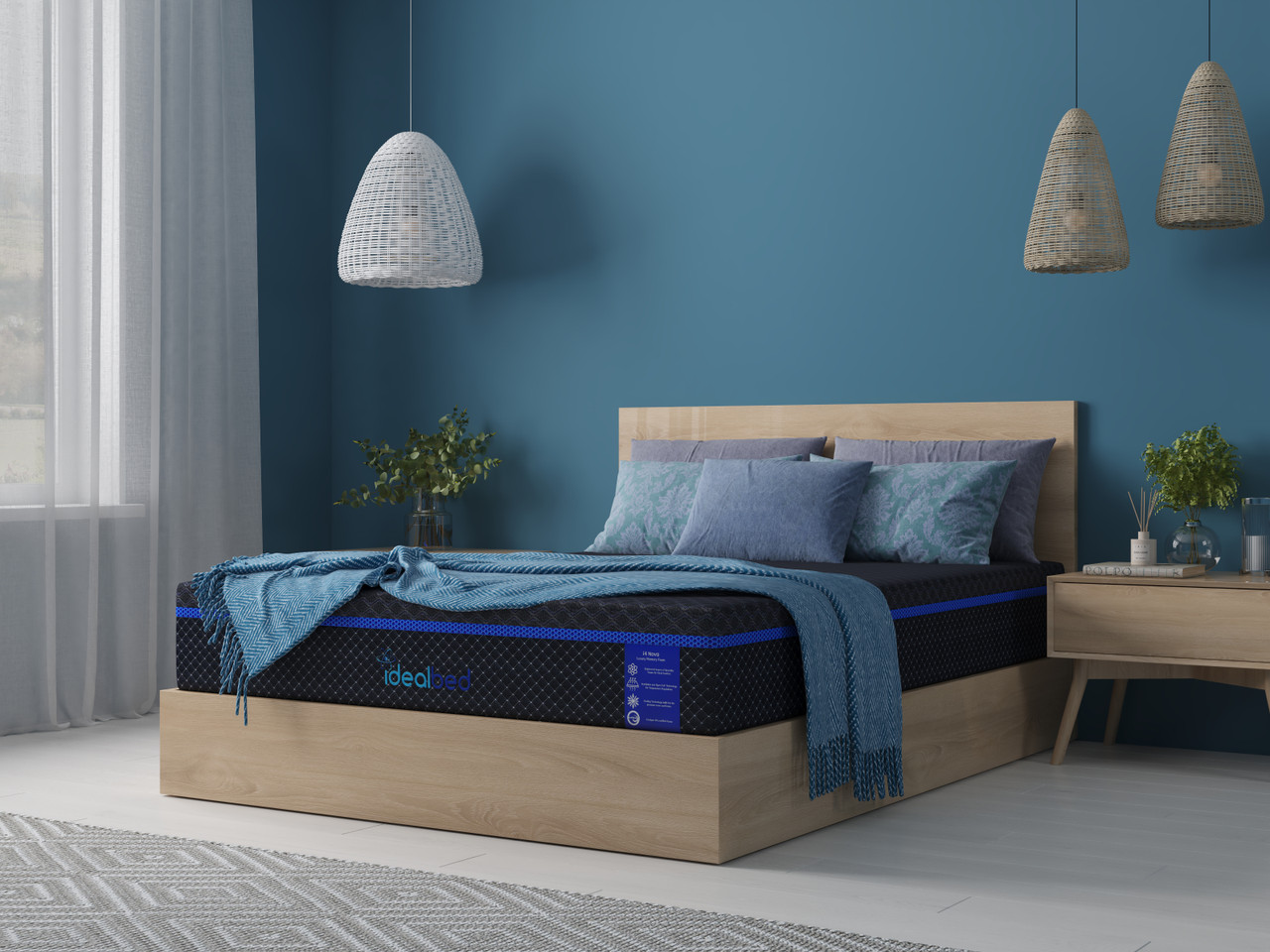 iDealBed Nova Memory Foam Mattress with 4i Custom Adjustable Bed Sleep ...