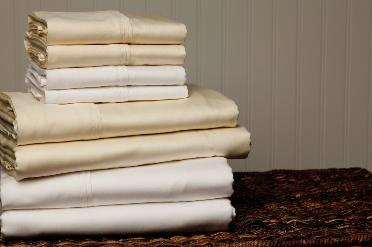 Leggett & Platt Bed Sheet Set 4 Piece Microfiber 500g Performance White ...