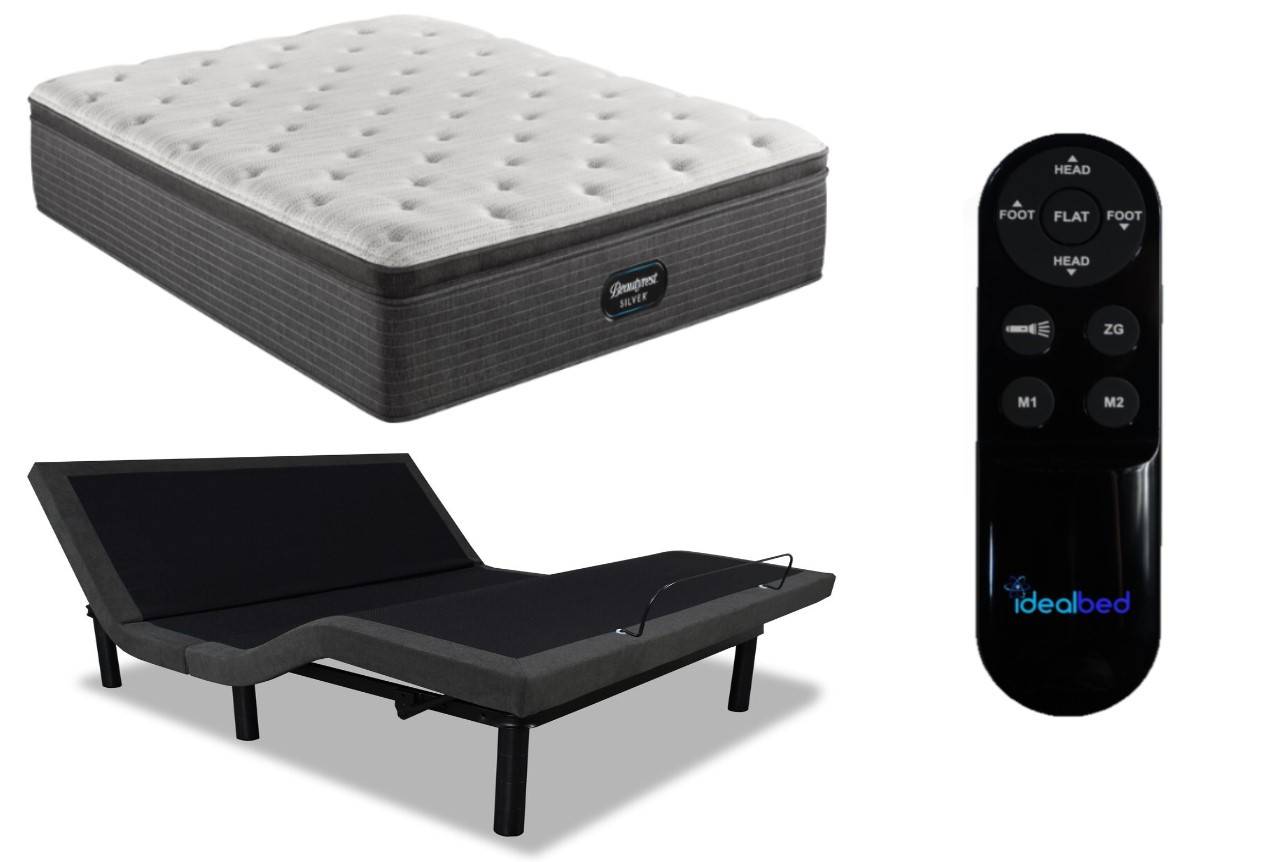 iDealBed Custom Comfort Adjustable Bed Base with FREE Mattress ...