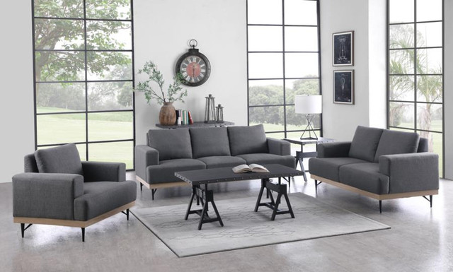 Coaster Kester Collection Contemporary 3 Piece Living Room Set in ...
